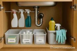 How To Organize Under The Kitchen Sink: 7 Genius Hacks » Home Kitchen ...
