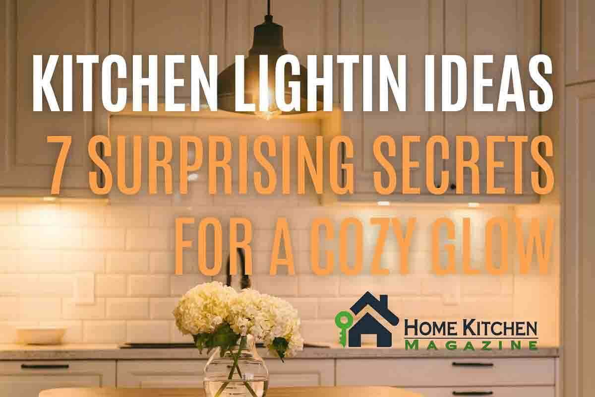 Kitchen Lighting Ideas: 7 Surprising Secrets For A Cozy Glow » Home ...